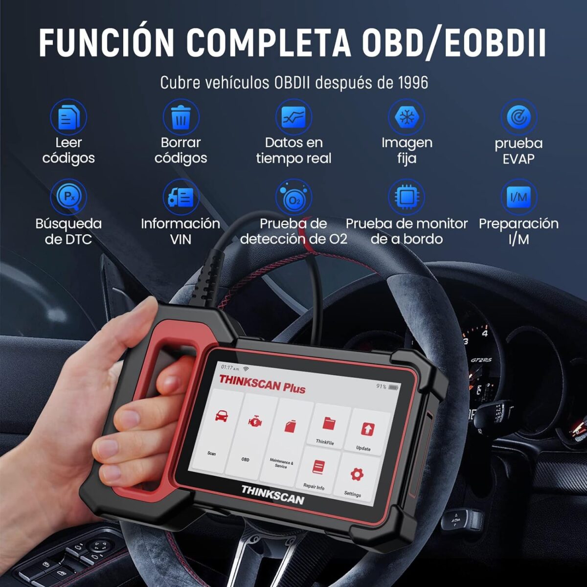 Escáner Automotriz Thinkcar Thinkscan Plus S7 - TUESCANERAUTOMOTRIZ