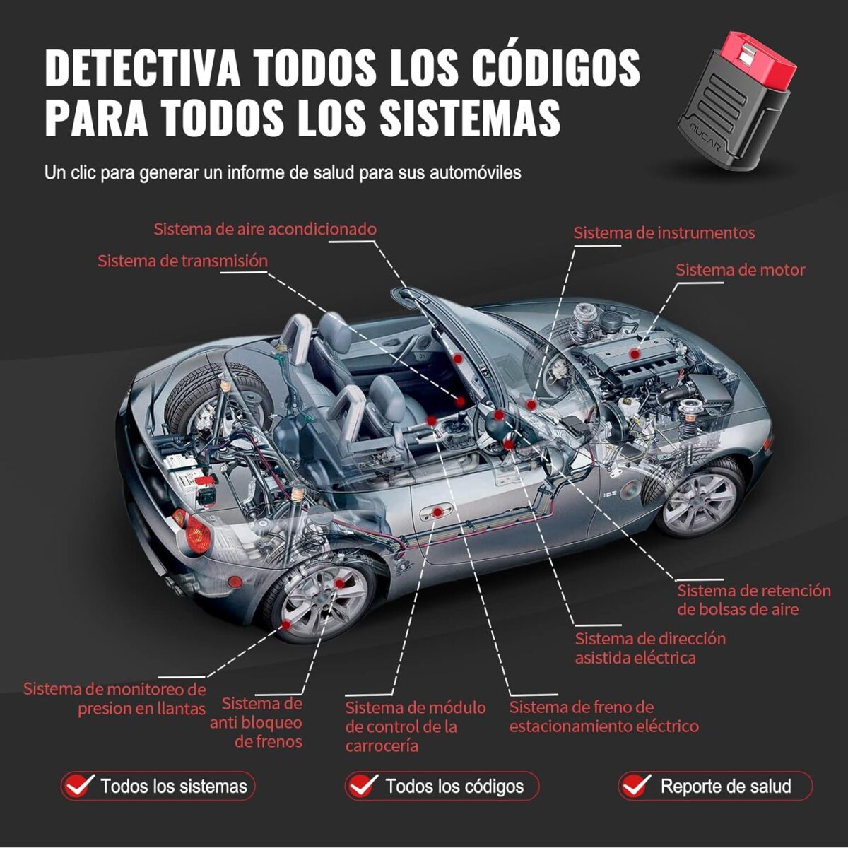 Escaner automotiz Thinkcar Mucar Bt200 - TUESCANERAUTOMOTRIZ