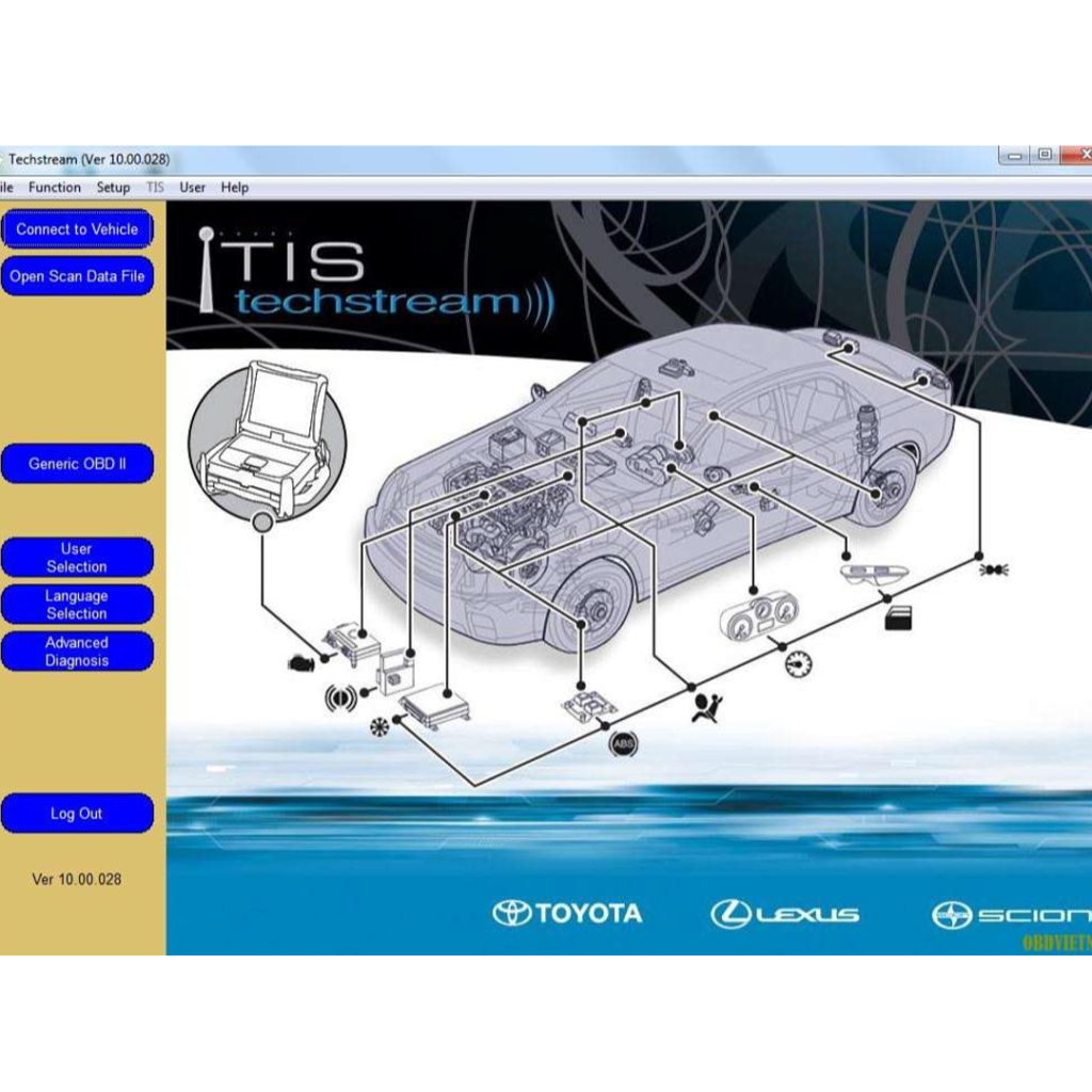 Mini Vci J2534 Toyota Techstream - TUESCANERAUTOMOTRIZ